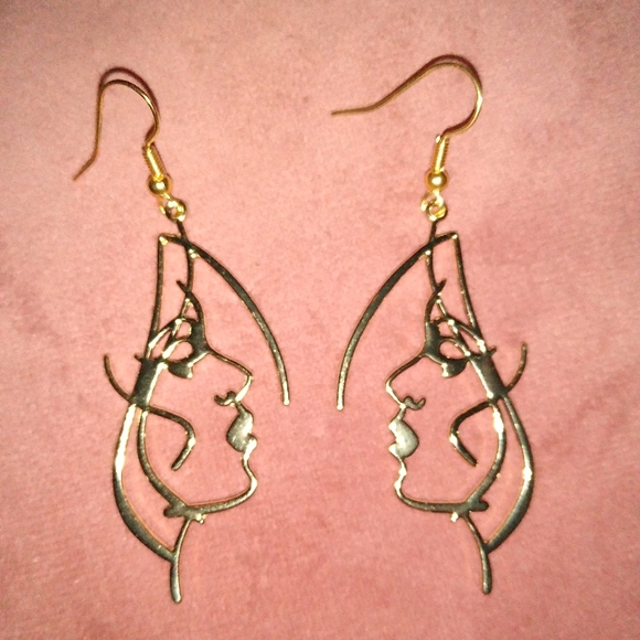 KATTA | Jewelry | Abstract Woman Sexy Face Hair Earrings Line Art ...